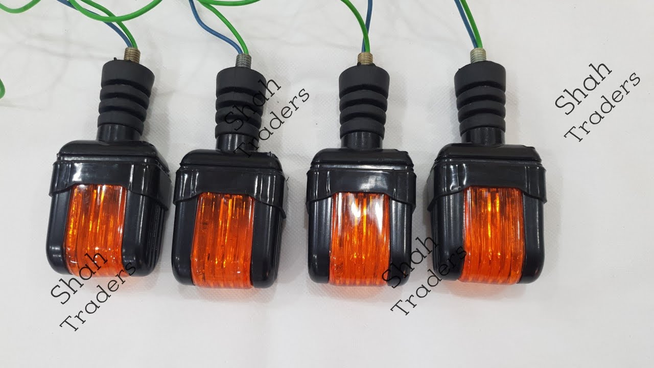 Pack of 4 - Motorcycle Indicator Fancy Look Turn Signal Light For bike ...