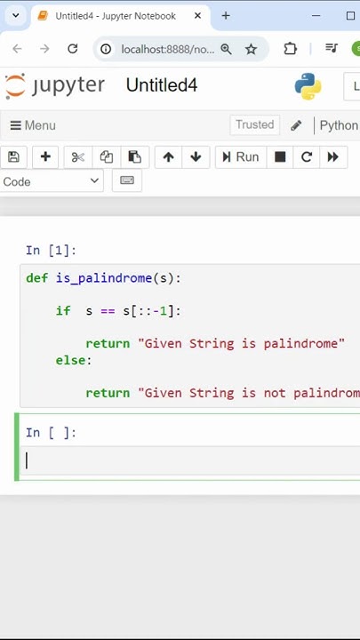 Interview Question#palindrome#python #learn #pythonforbeginners - YouTube
