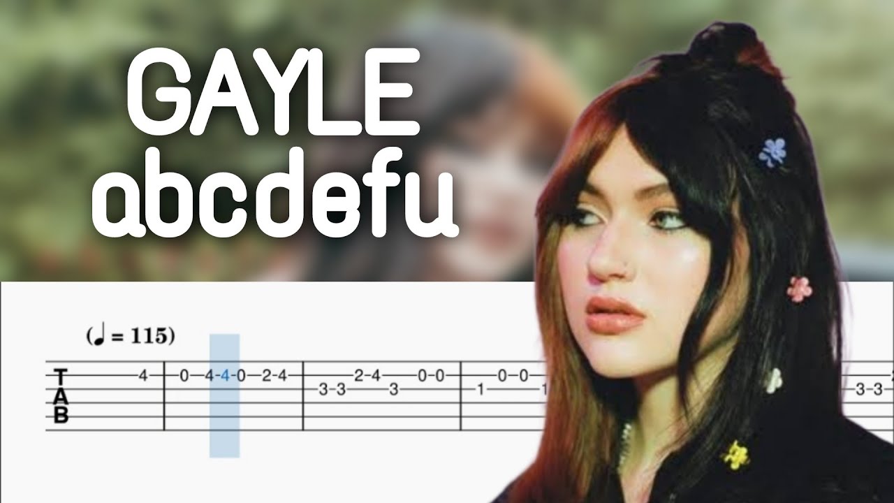 GAYLE - abcdefu || EASY guitar tabs tutorial - YouTube