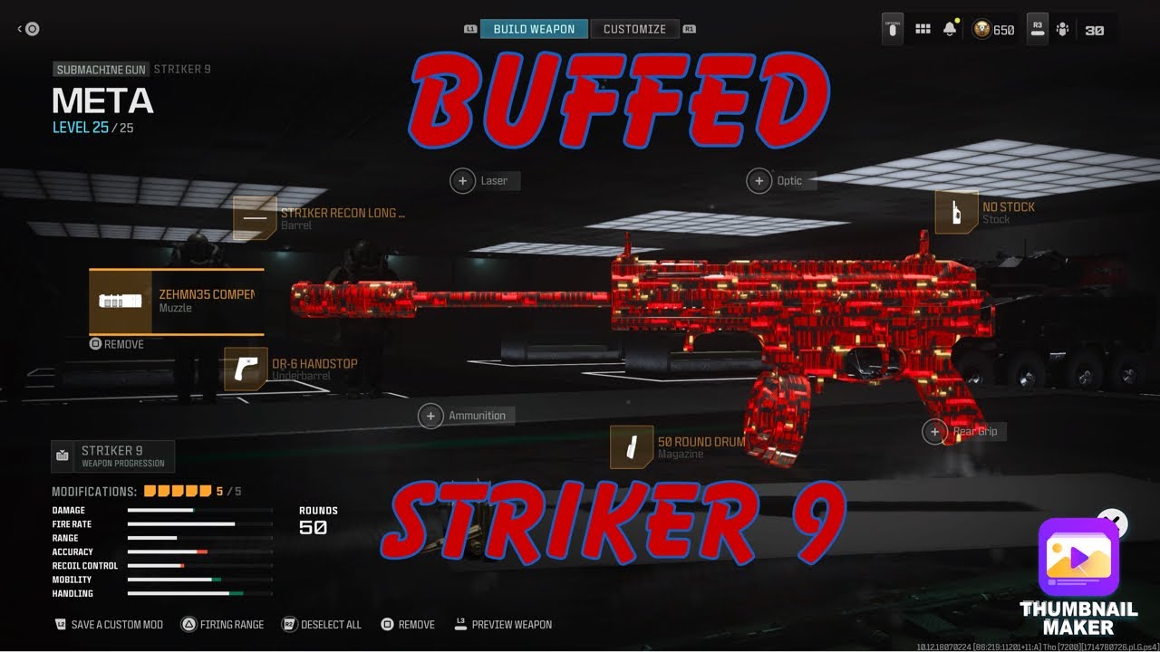 the BUFFED STRIKER 9 is *META* in WARZONE 3! 👑 (Best Striker 9 Class ...