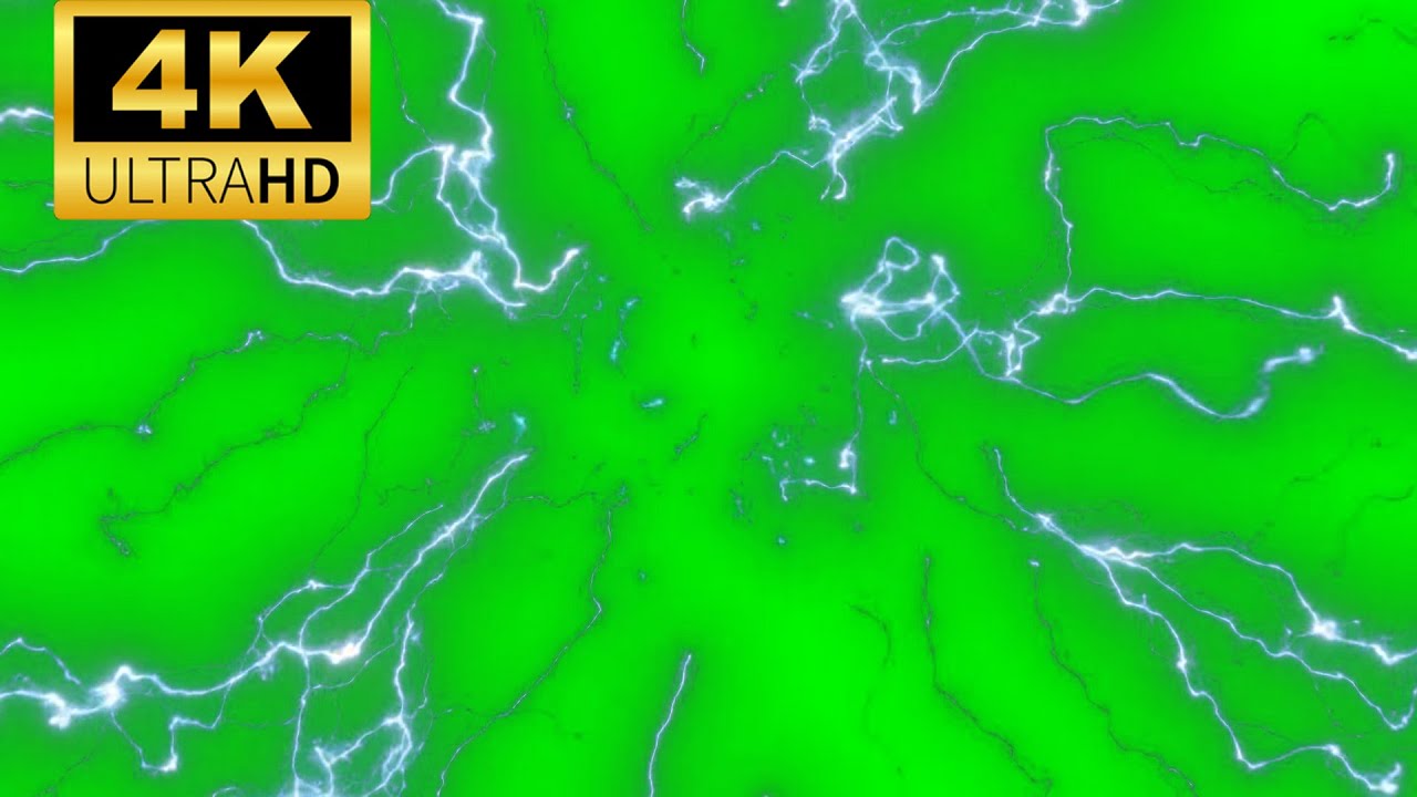 4K Thunder Green Screen Effects - YouTube