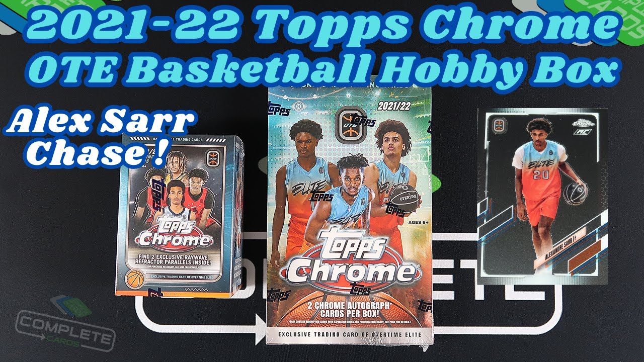 2021-22 Topps Chrome OTE Basketball Hobby Box - YouTube