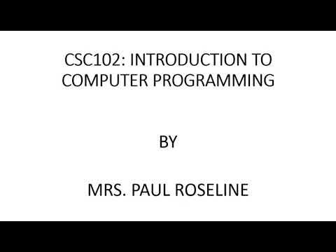 Introduction to Computer Programming II - YouTube