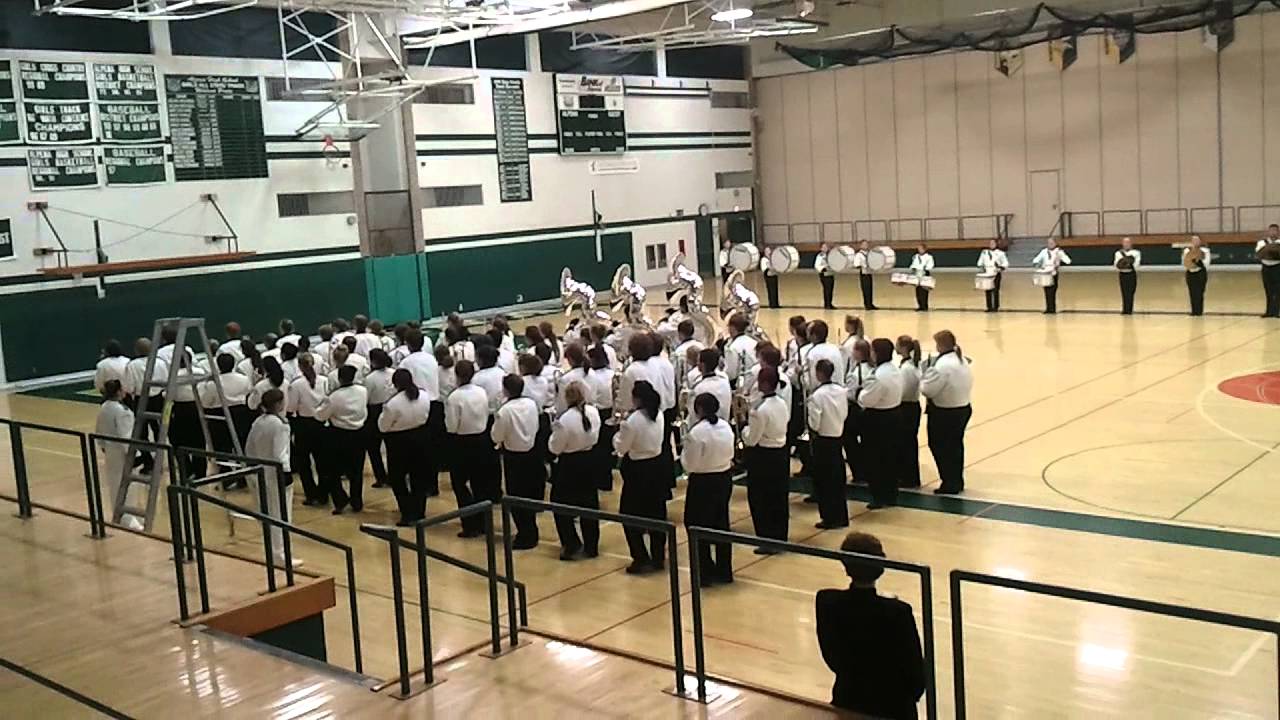 Marching back into gym Band o Rama 10 9 2013 - YouTube