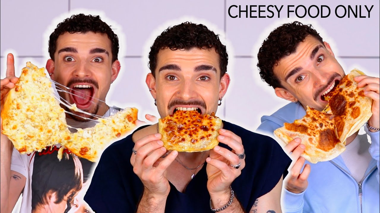 Only Eating Super CHEESY Meals for a DAY - YouTube