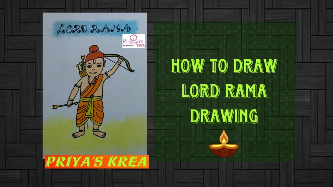 HOW TO DRAW LORD RAMA DRAWING IN EASY STEPS|EASY LORD RAMA DRAWING ...
