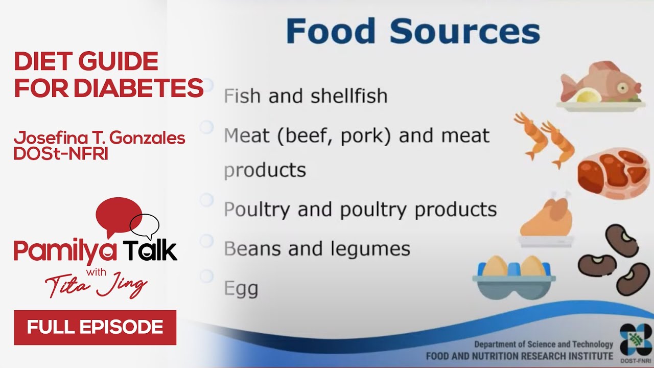 FNRI: Diet Guide for Diabetics | Okay, Doc! | #PamilyaTalk Ep. 39 - YouTube