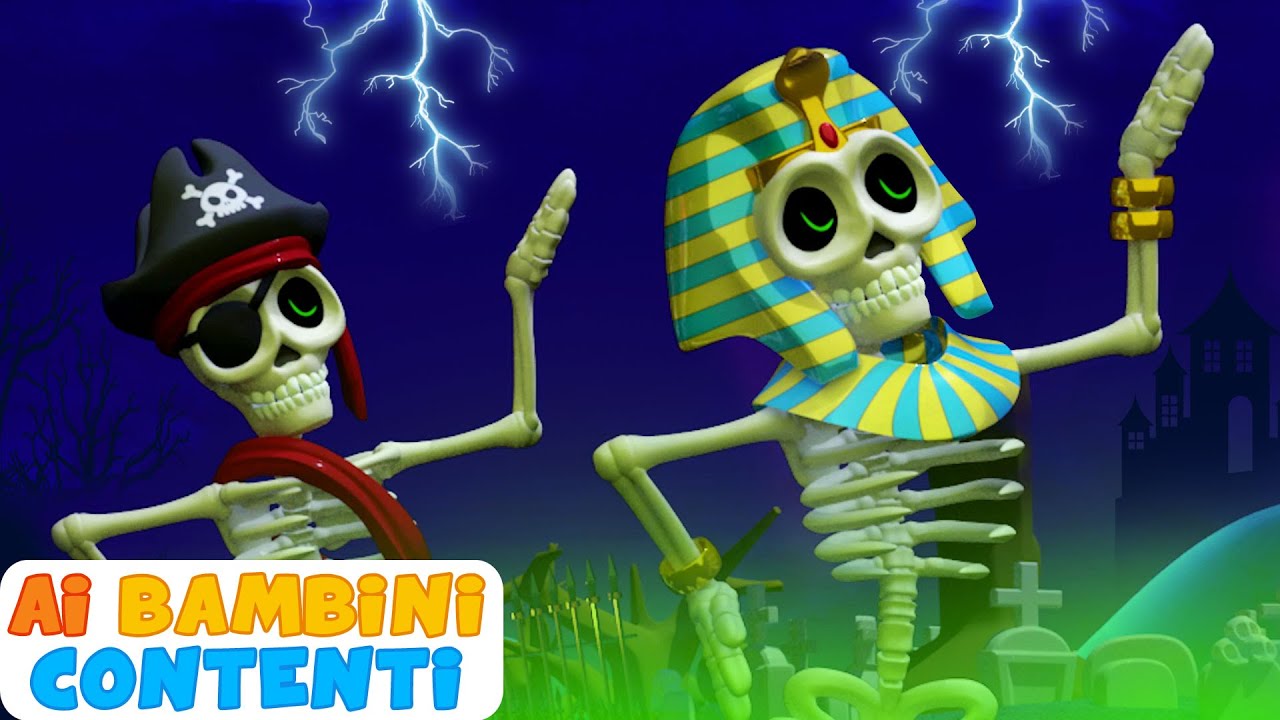 Cinque scheletri sono usciti una notte | Halloween Danza dello ...