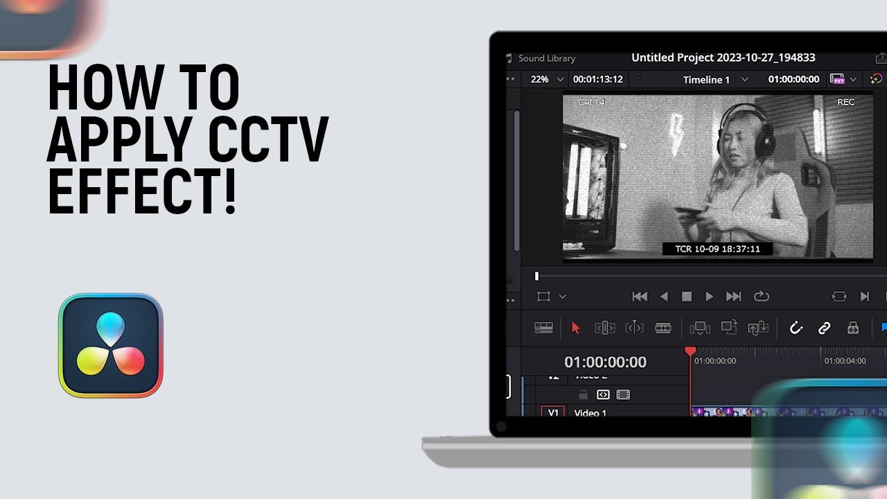 How to Apply CCTV Effect in Davinci Resolve [easy] - YouTube