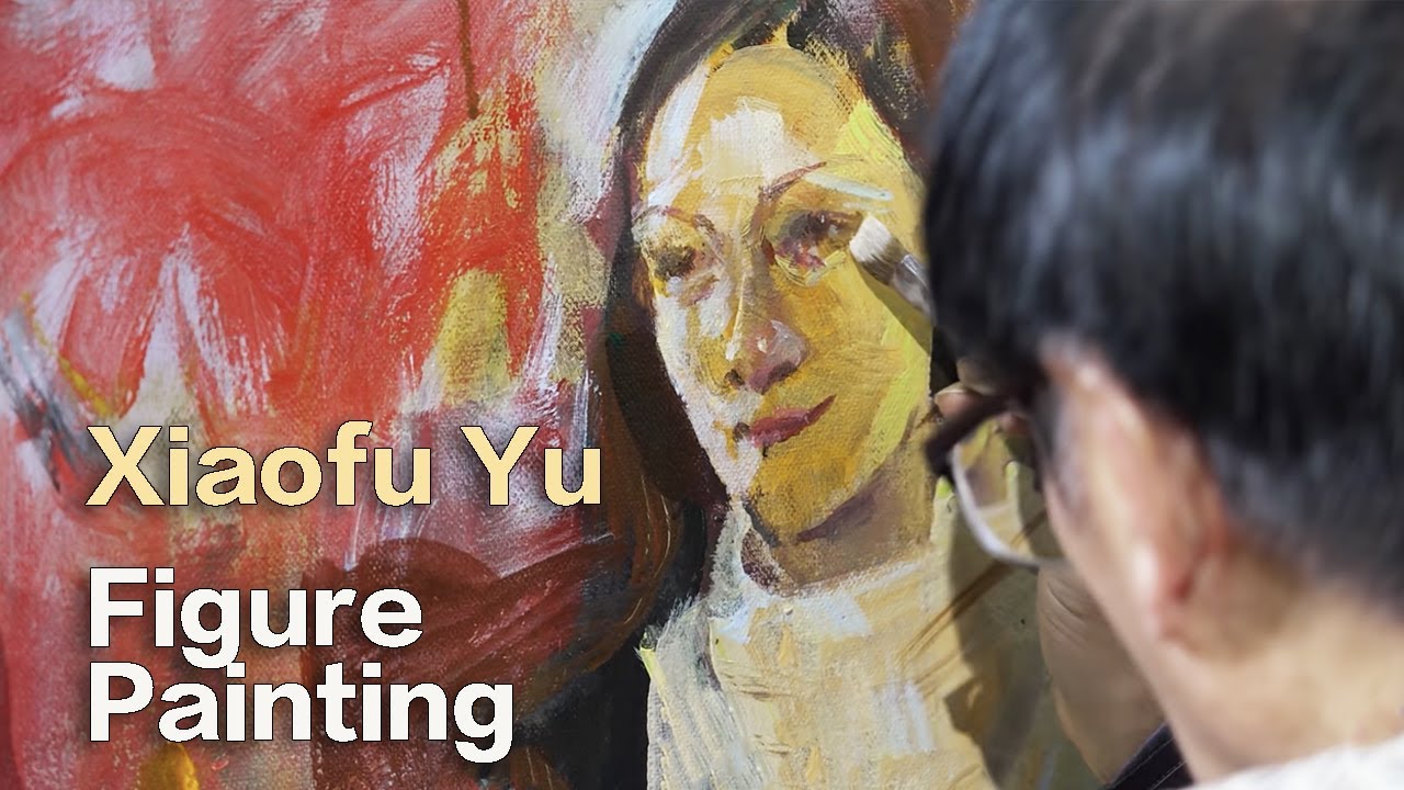 Portrait painting from life by Xiaofu Yu - YouTube