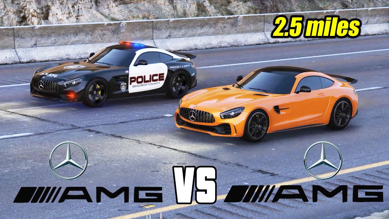 Police AMG GT vs AMG GT | Police variant AMG vs Regular AMG | Mercedes ...