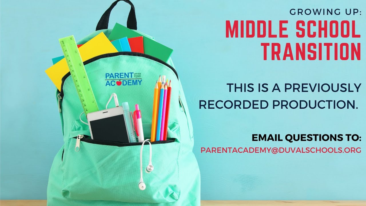 Growing Up: Making a Successful Transition to Middle School - YouTube