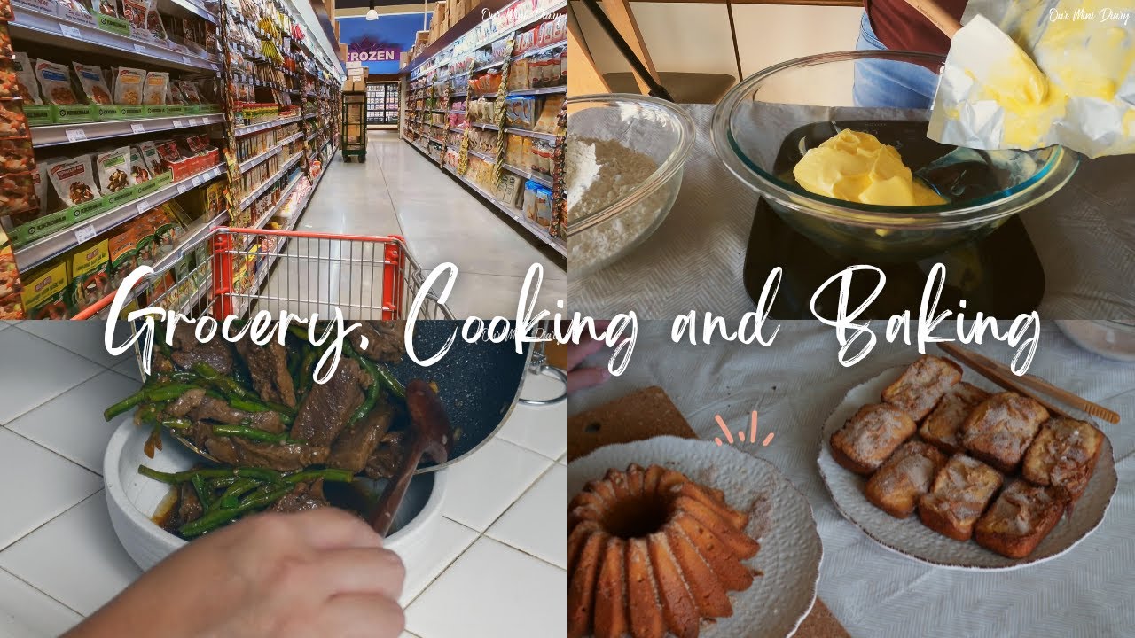 Quick Dinner Ideas, Grocery vlog, Filipino Cooking and Coffee Bundt ...