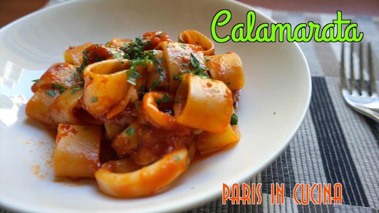 Calamarata ricetta classica napoletana (SUB ENG-FRA-ESP-GER) - YouTube