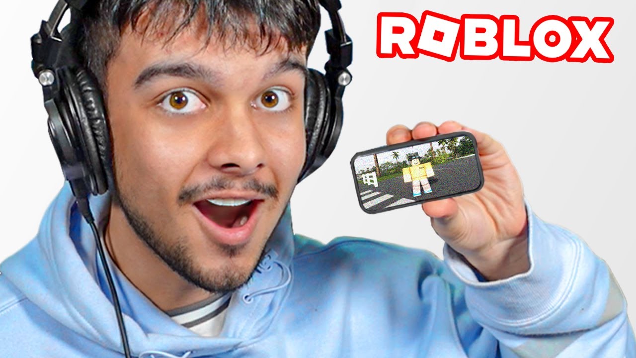 Can You Play Roblox on The World's SMALLEST Phone? - YouTube