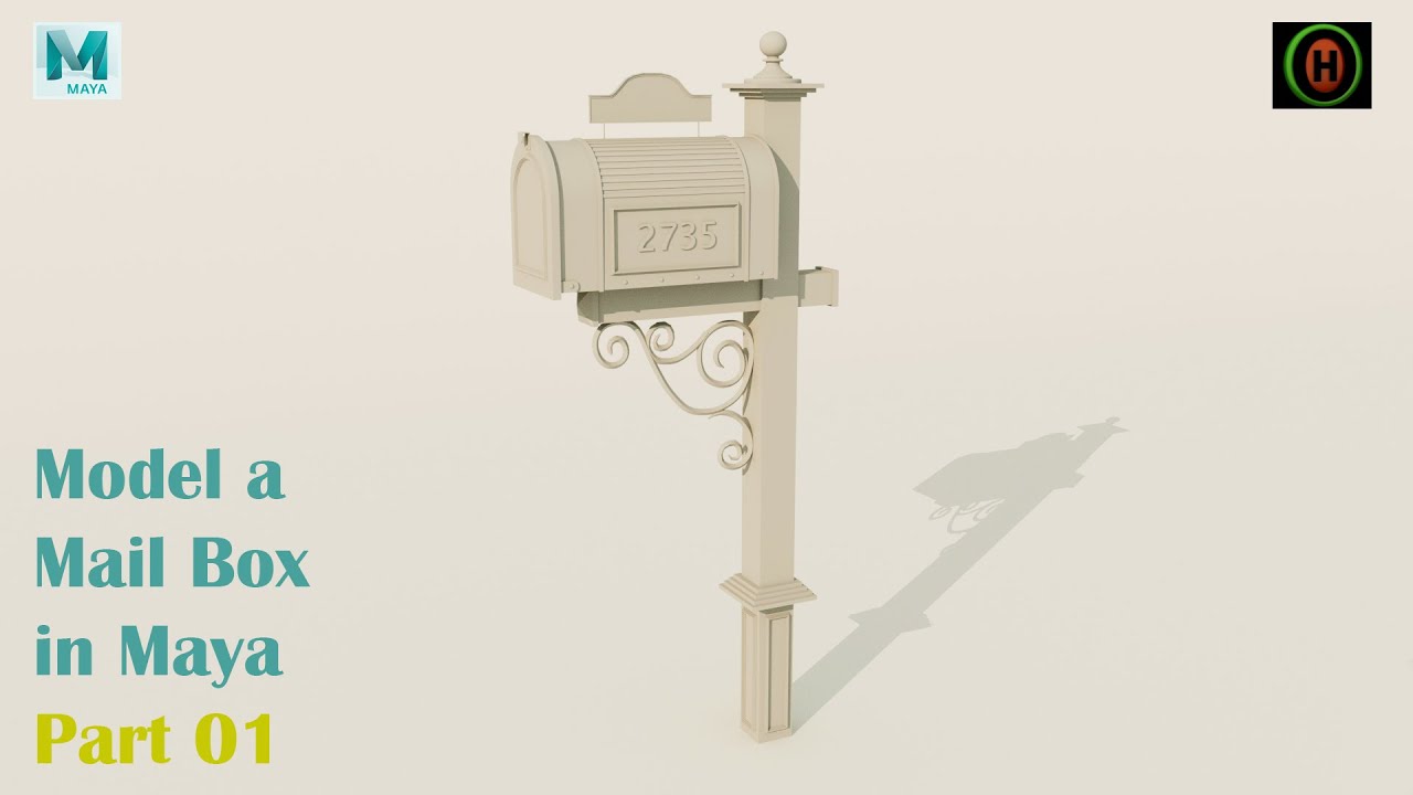 Autodesk Maya | How to Model a Mailbox | Part 1 of 2. - YouTube