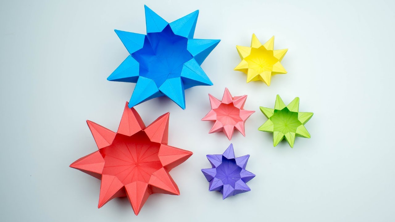 Origami Box - Origami Round box - How To Make Origami Box - Origami Box ...