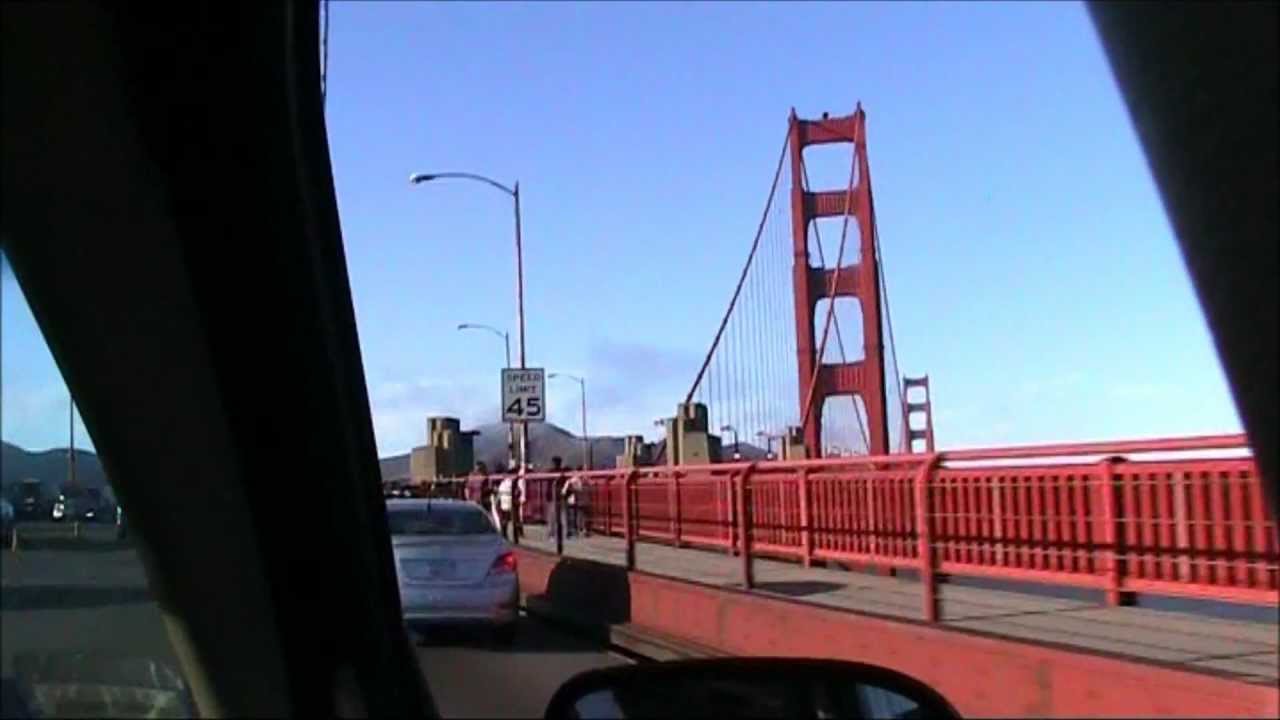 Golden Gate Bridge || Approach & Crossing || San Francisco, California ...