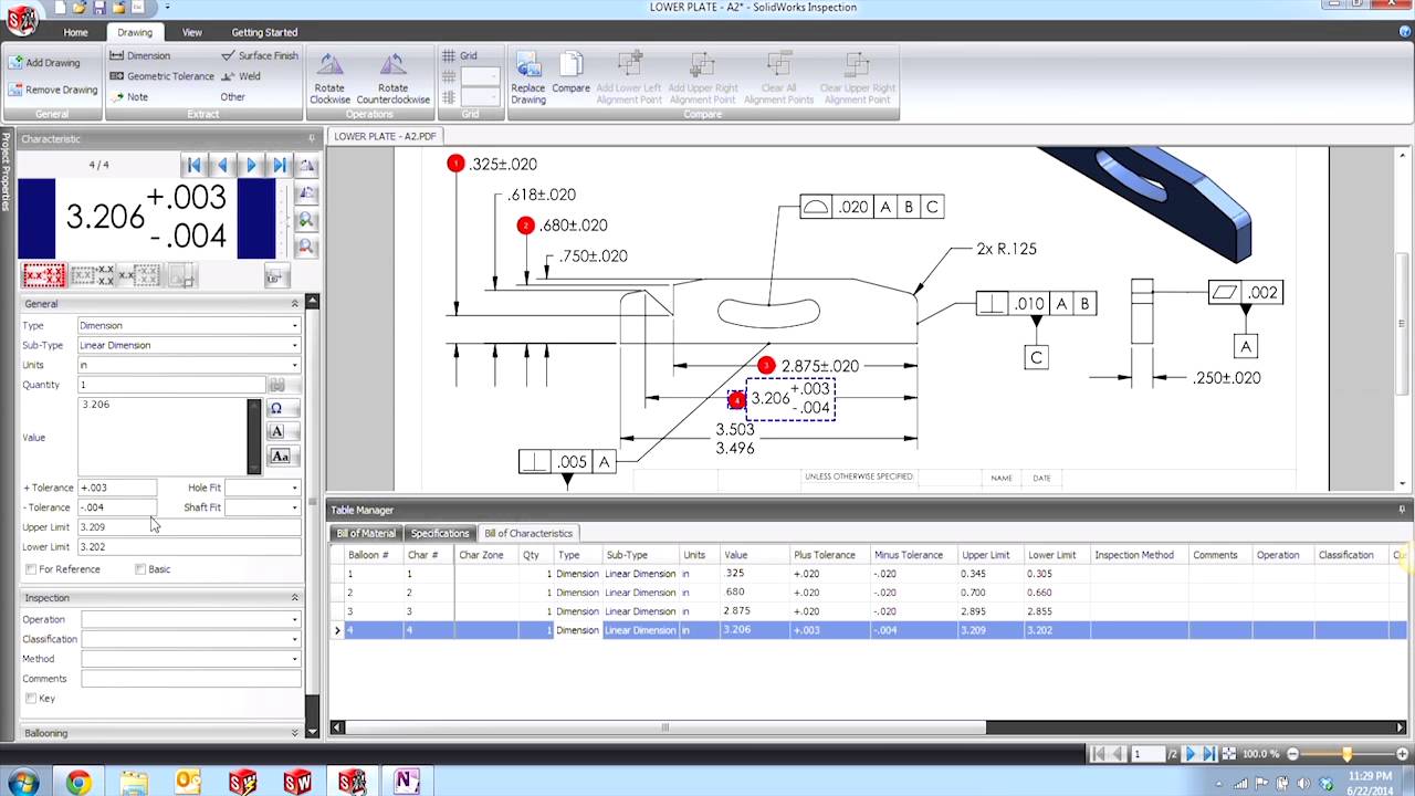 SOLIDWORKS Inspection - Using the OCR Tool - YouTube