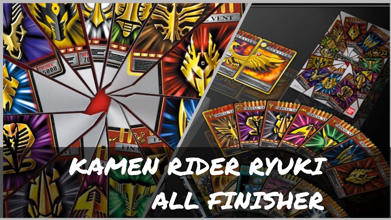 Kamen Rider Ryuki - All Advent/Final Vent Card - YouTube