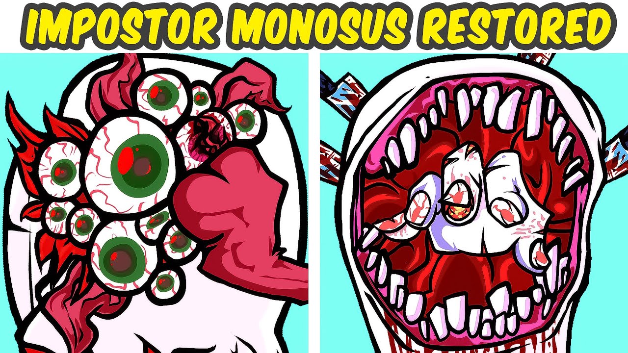 Friday Night Funkin' VS Impostor V5 Restored Monosus / Monochrome (FNF ...