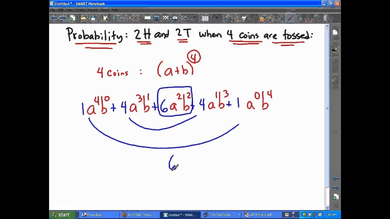SAT ACT Math : Probability using Binomial Theorem - YouTube