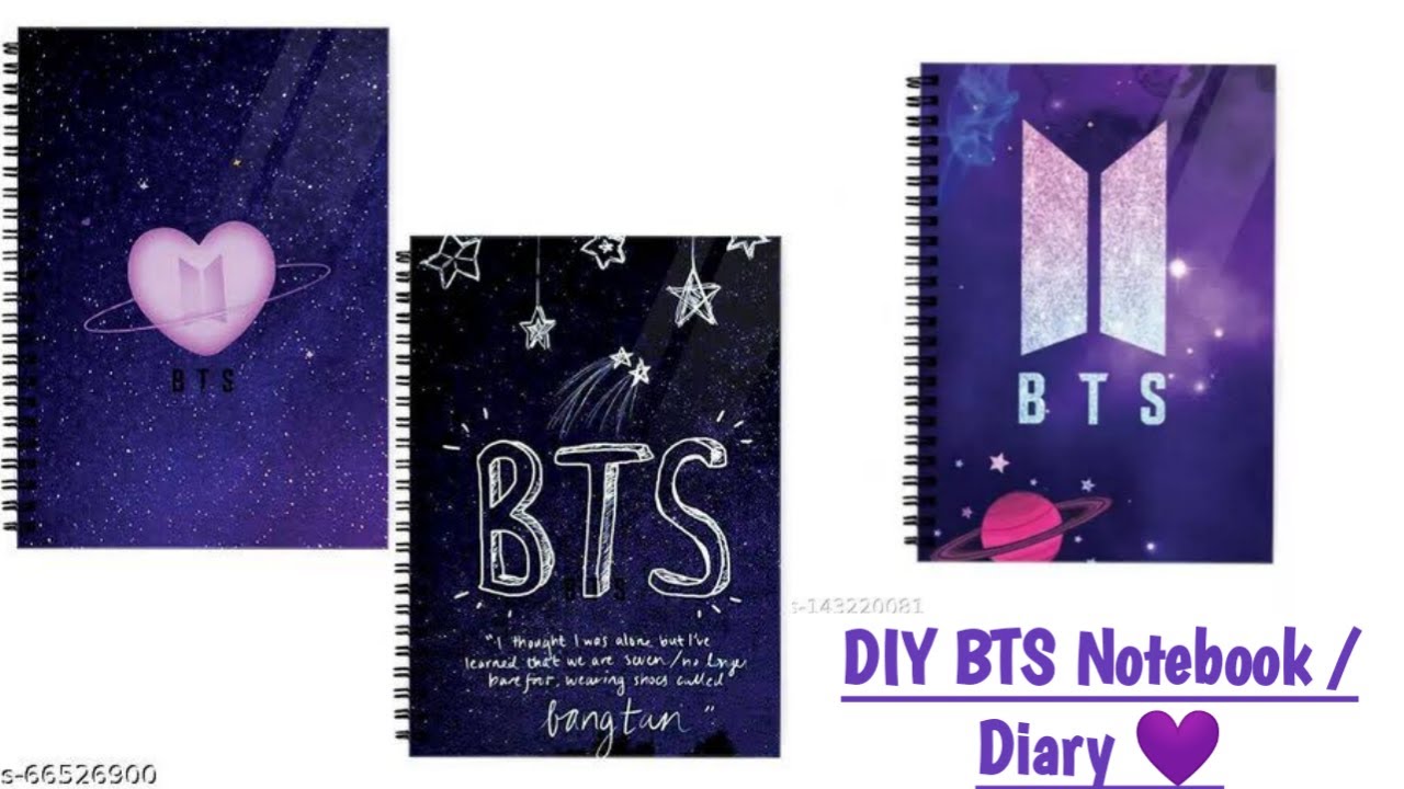 How to make Journal Diary at Home 🌟 DIY BTS Diary 💜 #craftersworld # ...