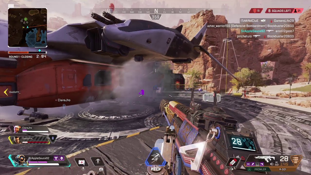 Apex Legends My first 20 bomb with path - YouTube