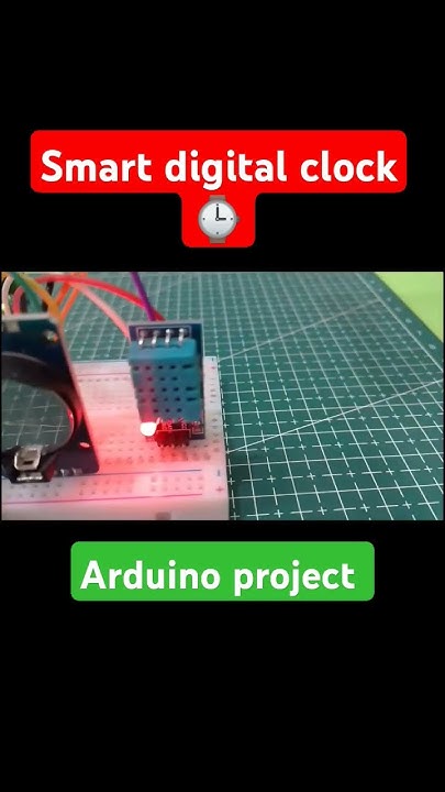 smart digital clock ⌚ Arduino project #arduino#shortsvideo#youtubeshorts#engineering#technology ...