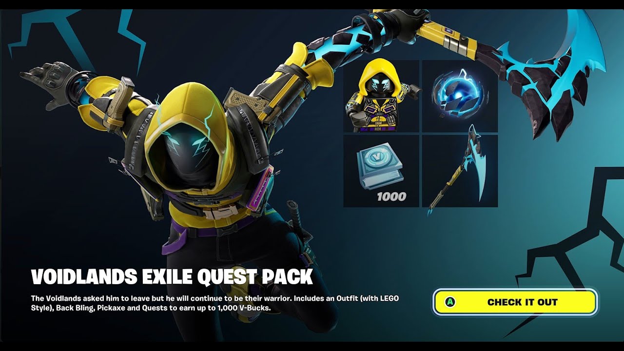 Voidlands Exile Quest Pack - Void Warrior Absenz - Fortnite - Chapter 5 ...