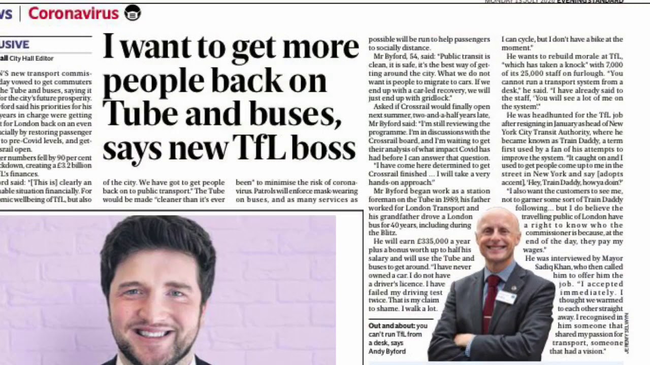 TfL commissioner Andy Byford on being New York’s Train Daddy - YouTube
