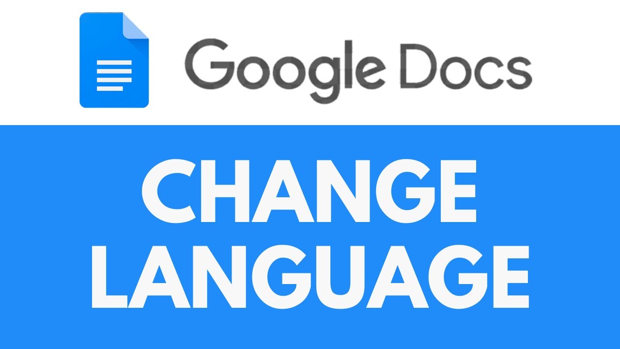 How To Change Language in Google Docs | Change Document Language ...