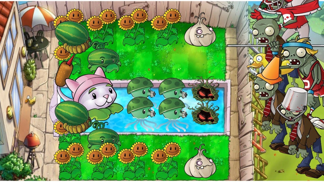 PLANTS VS ZOMBIES-LONG VIDEOS #pvz #plantsvszombies #pvzgameplay - YouTube