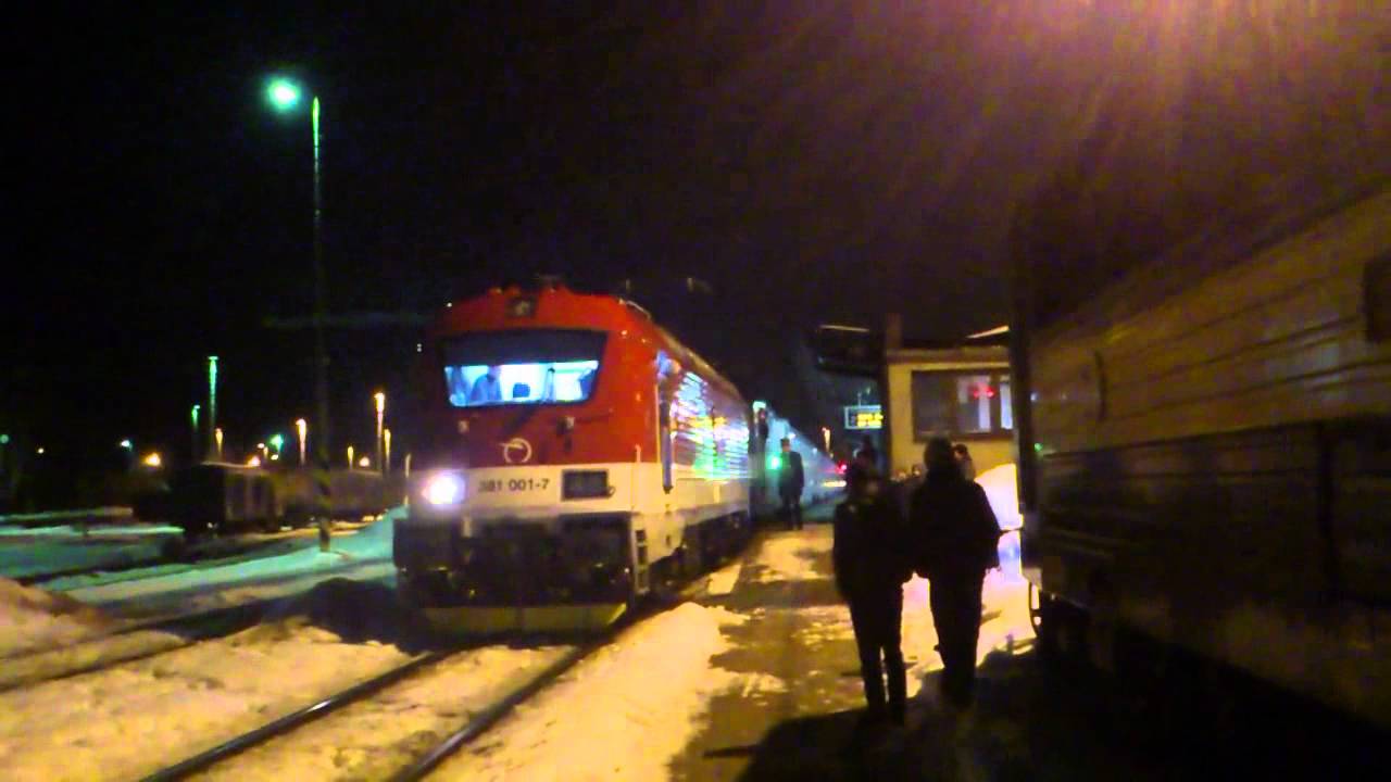 ZSSK 381.001 v Žiline - YouTube