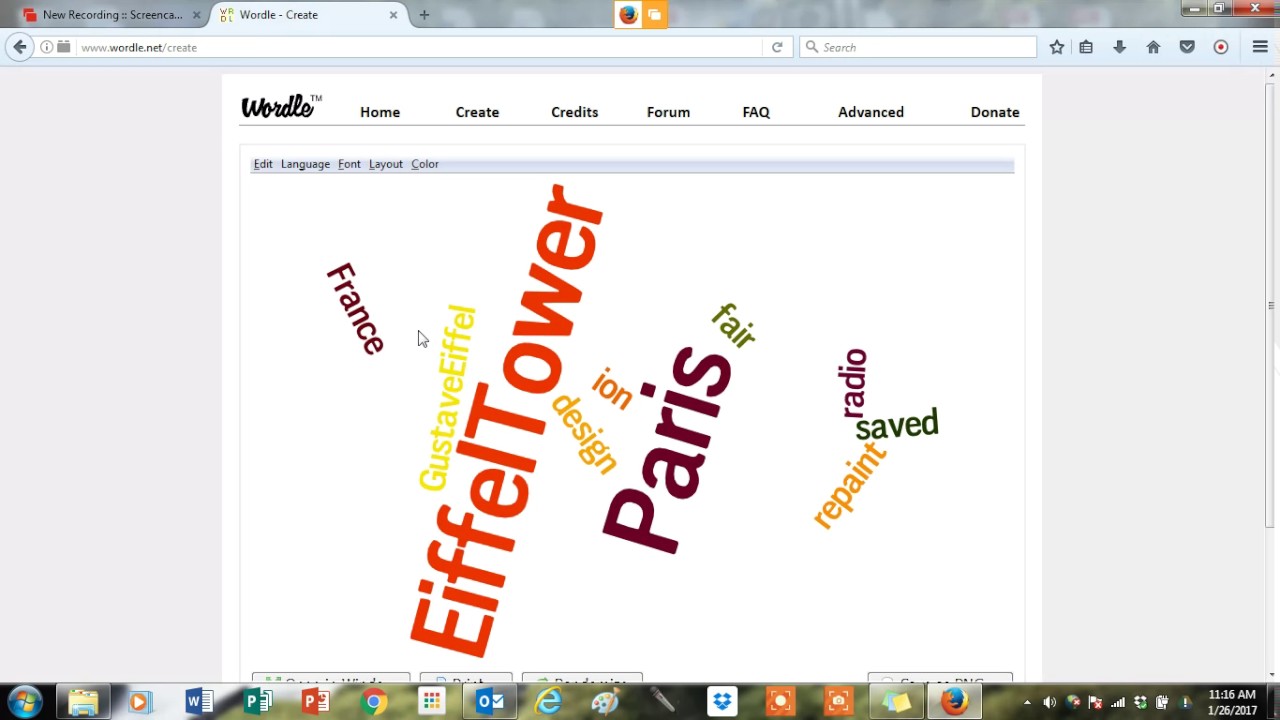 Creating a Wordle - YouTube