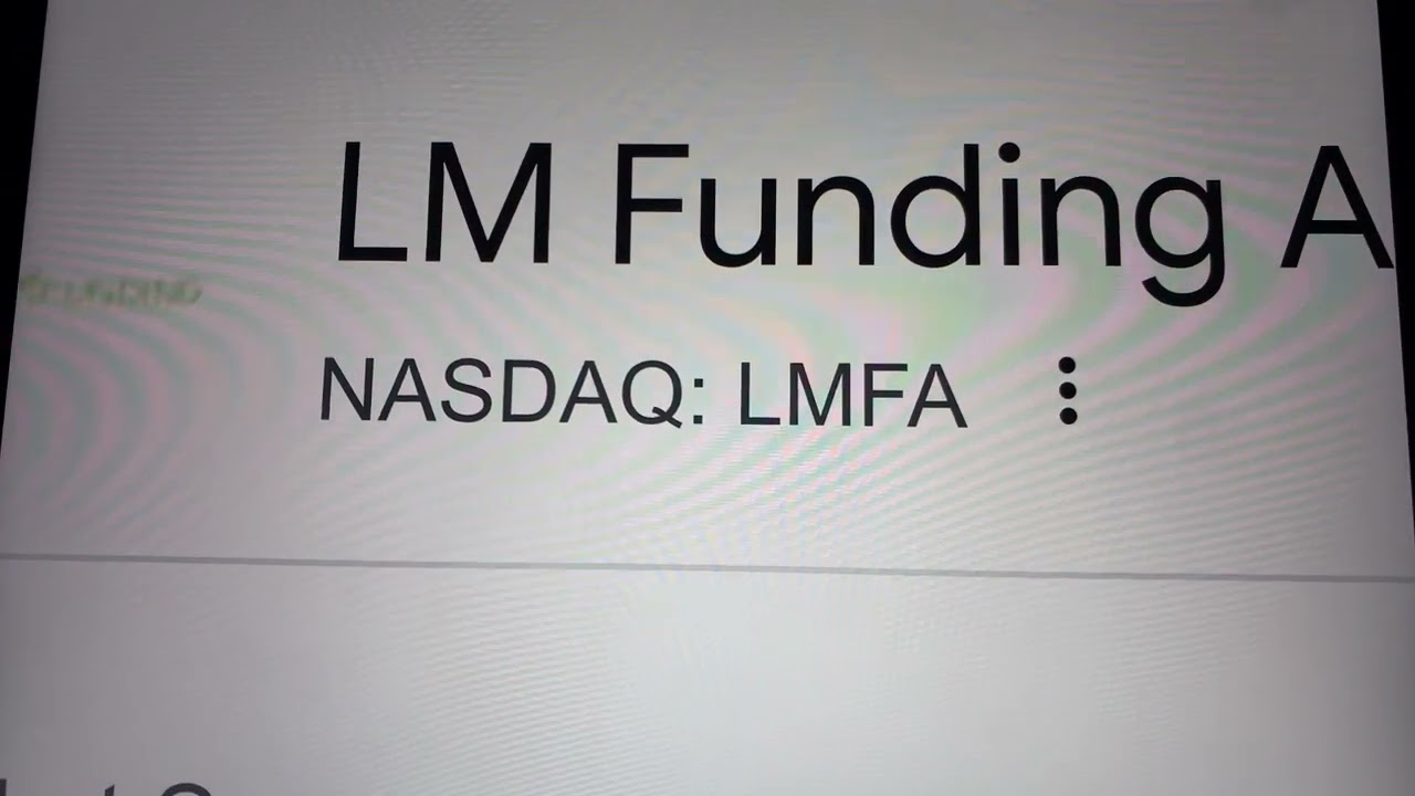 🔴 LM Funding America Inc. LMFA Stock Trading Facts 🔴 - YouTube
