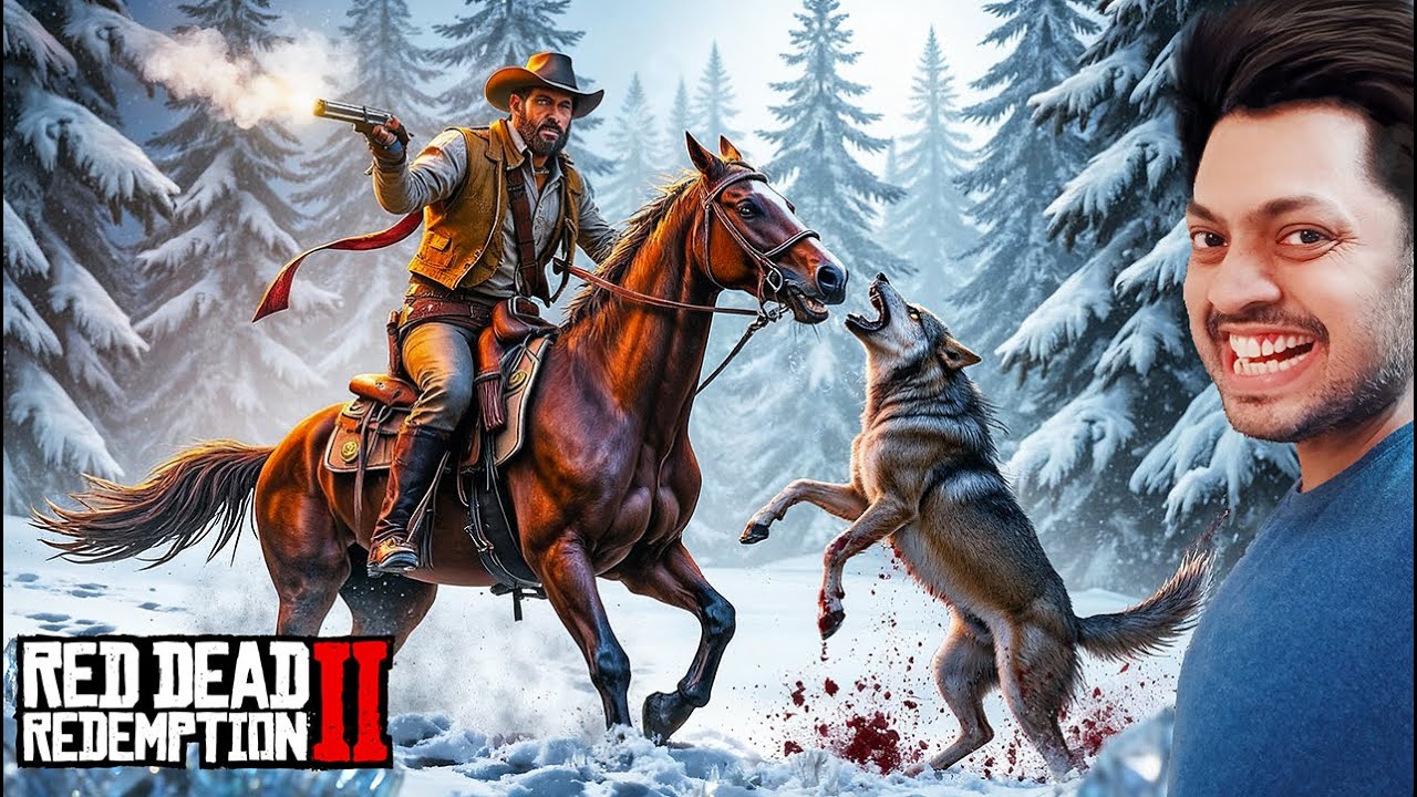 Arthur Morgan vs. the Ferocious Snow Wolf - Red Dead Redemption 2 #2 ...
