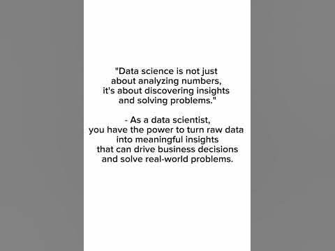 Data Science Motivation 001 - YouTube