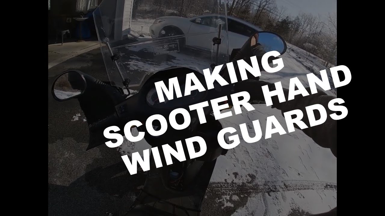 Hand Wind Guards For Scooter DIY - YouTube
