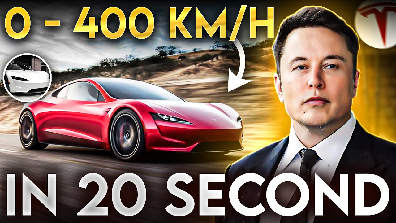 INCREDIBLE Tesla Roadster Drives 400KM/H - YouTube
