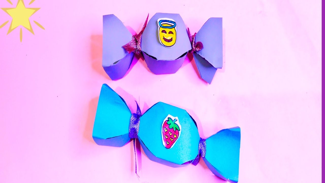 origami candy|how to make paper candy|paper candy banane ka asan tarika ...