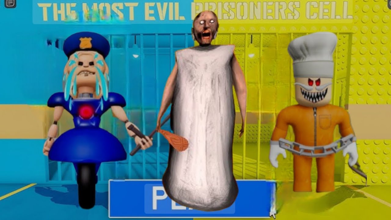 PAPA PIZZA VS EVIL GRANNY VS POLICE GRIL OBBY |#roblox #obby - YouTube