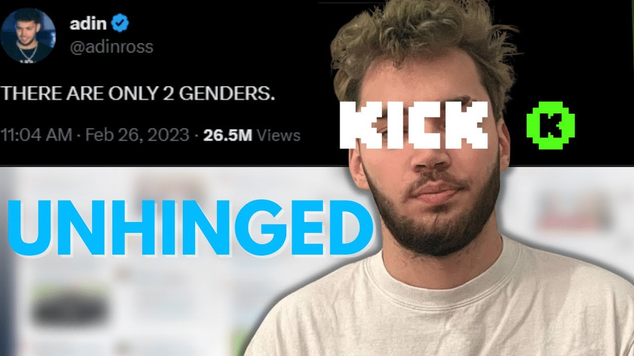 Kick Streamer Adin Ross Goes On Unhinged Rant - YouTube
