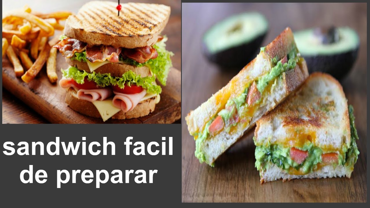 COMO HACER UN SANDWICH FACIL - YouTube