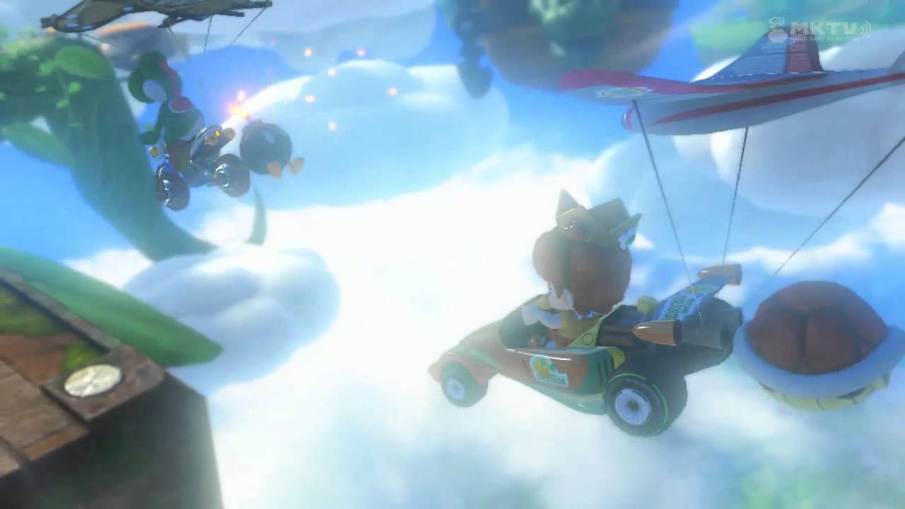 Wii U - Mario Kart 8 - Cloudtop Cruise - YouTube