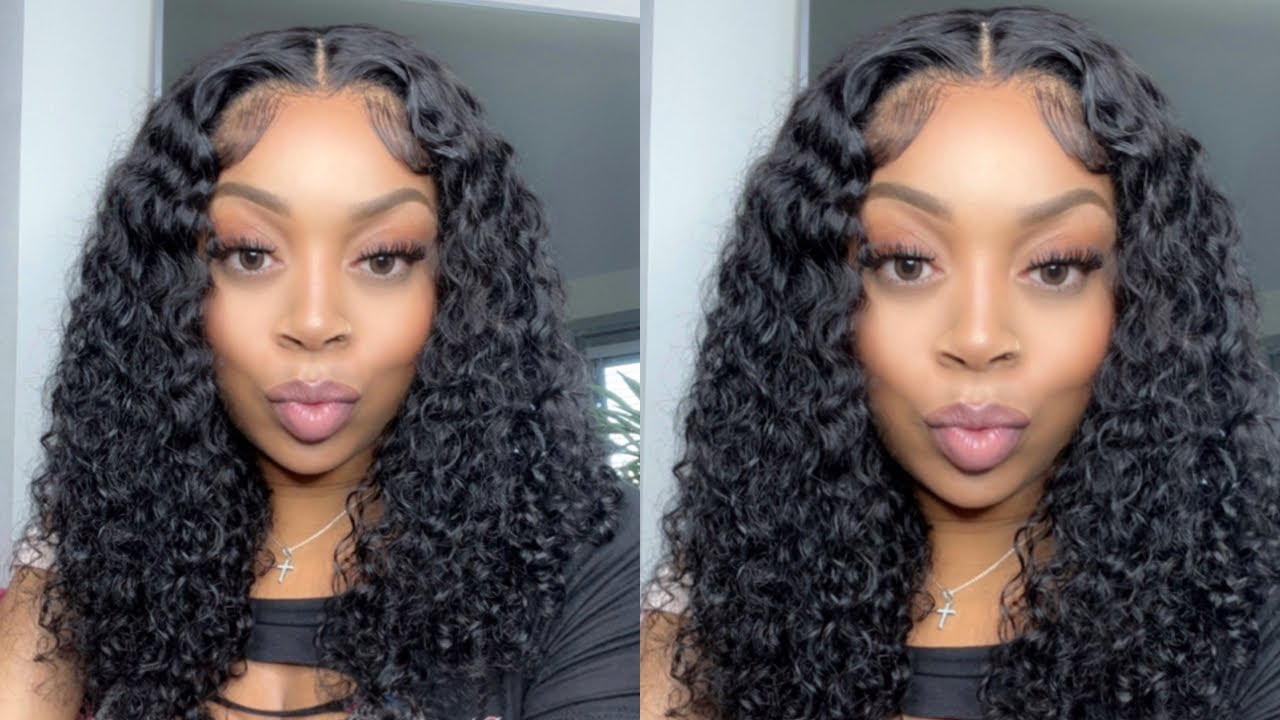 THIS WIG IS REALLY GLUELESS! CLOSURE WIG INSTALL | RECOOL HAIR - YouTube