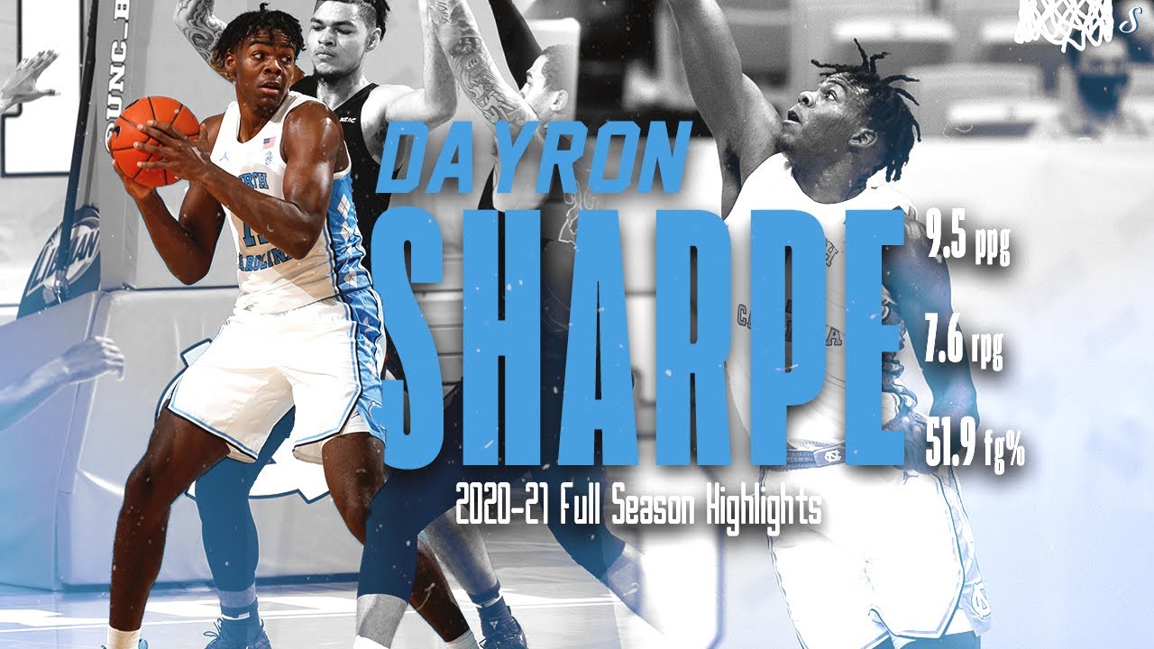 Day'Ron Sharpe UNC 2020-21 Full Season Highlights | 9.5 PPG 7.6 RPG 51. ...