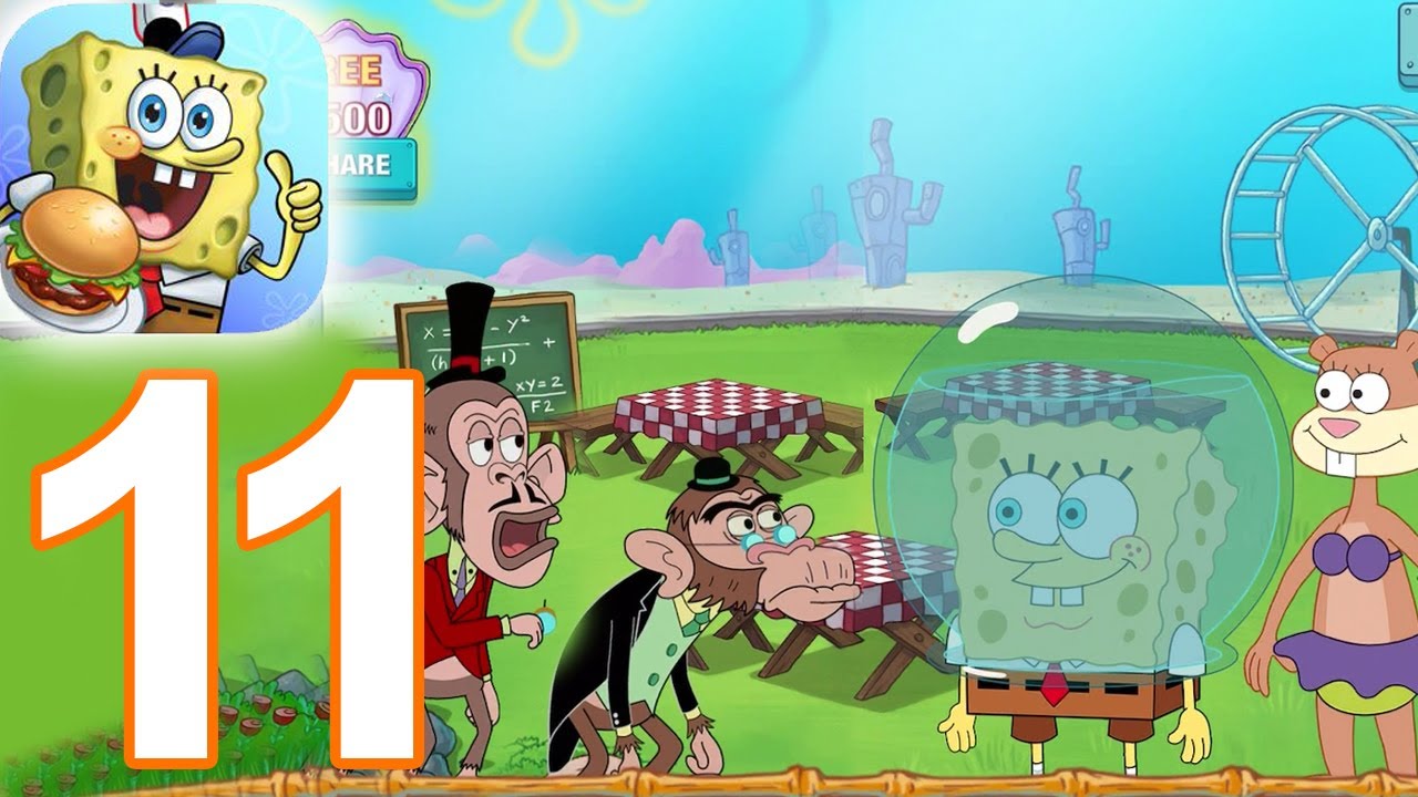 SpongeBob: Krusty Cook-Off - Sandy's BBQ - Gameplay Video Part 11 (iOS ...