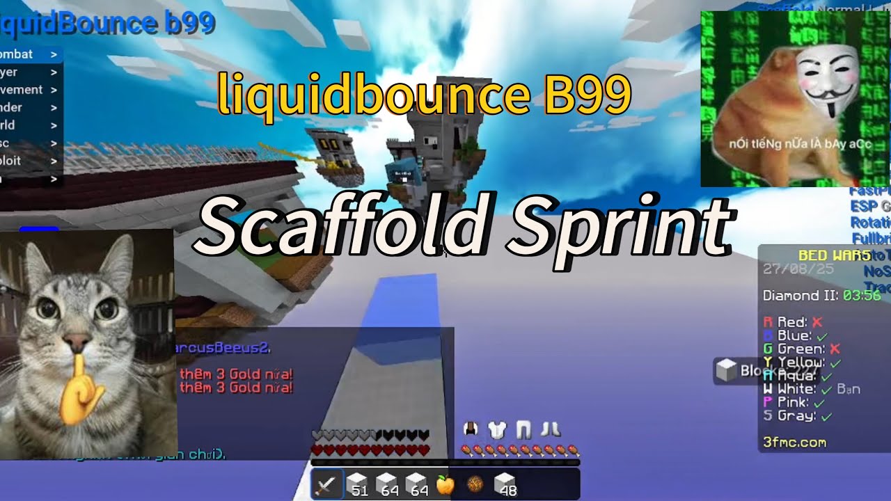 liquidbounce | Share Config Liquidbounce Scaffold sprint 🤪 - YouTube