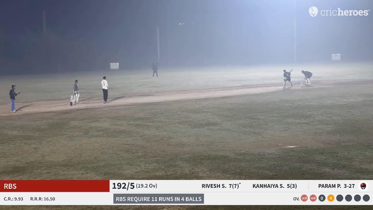 Live Cricket Match | RBS vs Excel eleven | 20-Jan-25 06:05 PM | Singam ...